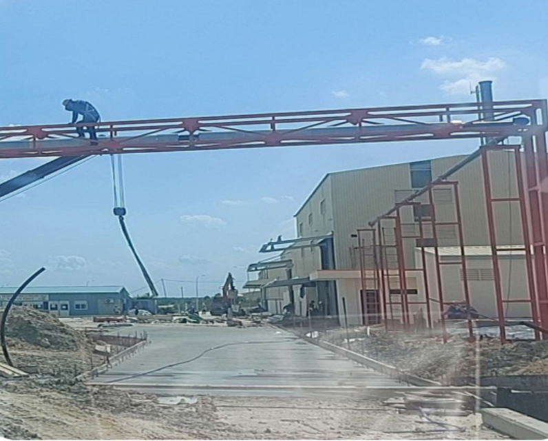 Cầu ống hơi bão hòa/ Saturated steam pipe support structure